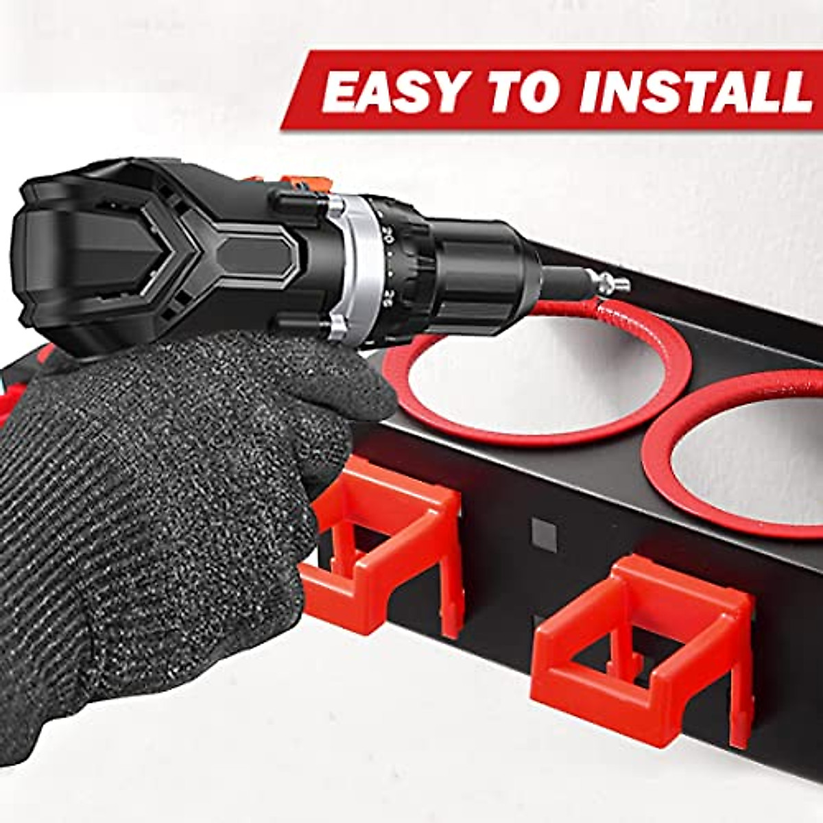 ALL4DETAIL Spray Bottle Holder, Multifunctional Spray Bottle Rack Car Beauty Shop Accessory Display with 5 Plastic Hanging Hooks - Plastic Spray Bottle - Squeeze Bottle