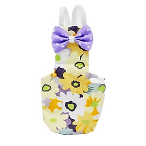 Bird Flight Suits Diapers, Parrot Flight Suits Diapers for Monk Parakeets, Cockatiels Flight Suits, Parrot Clothes, Bird Training Nappy Suit Liners Clothes (Medium,Yellow-A)