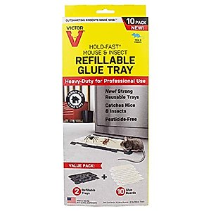 Victor M775 Hold-Fast Refillable Mouse Glue Trap, White