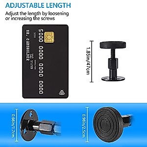 LIJQCI Bed Frame Anti-Shake Tool 4 Pack Adjustable Threaded Metal Headboard Cushion Stoppers Protect The Wall from Banging (1.85-2.63in)