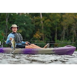 Perception Kayaks Perception Pescador 10 | Sit on Top Fishing Kayak with Front Storage Well | Large Rear Storage and Dual Rod Holders | 10' | Dapper, 10.0 (9350168178)