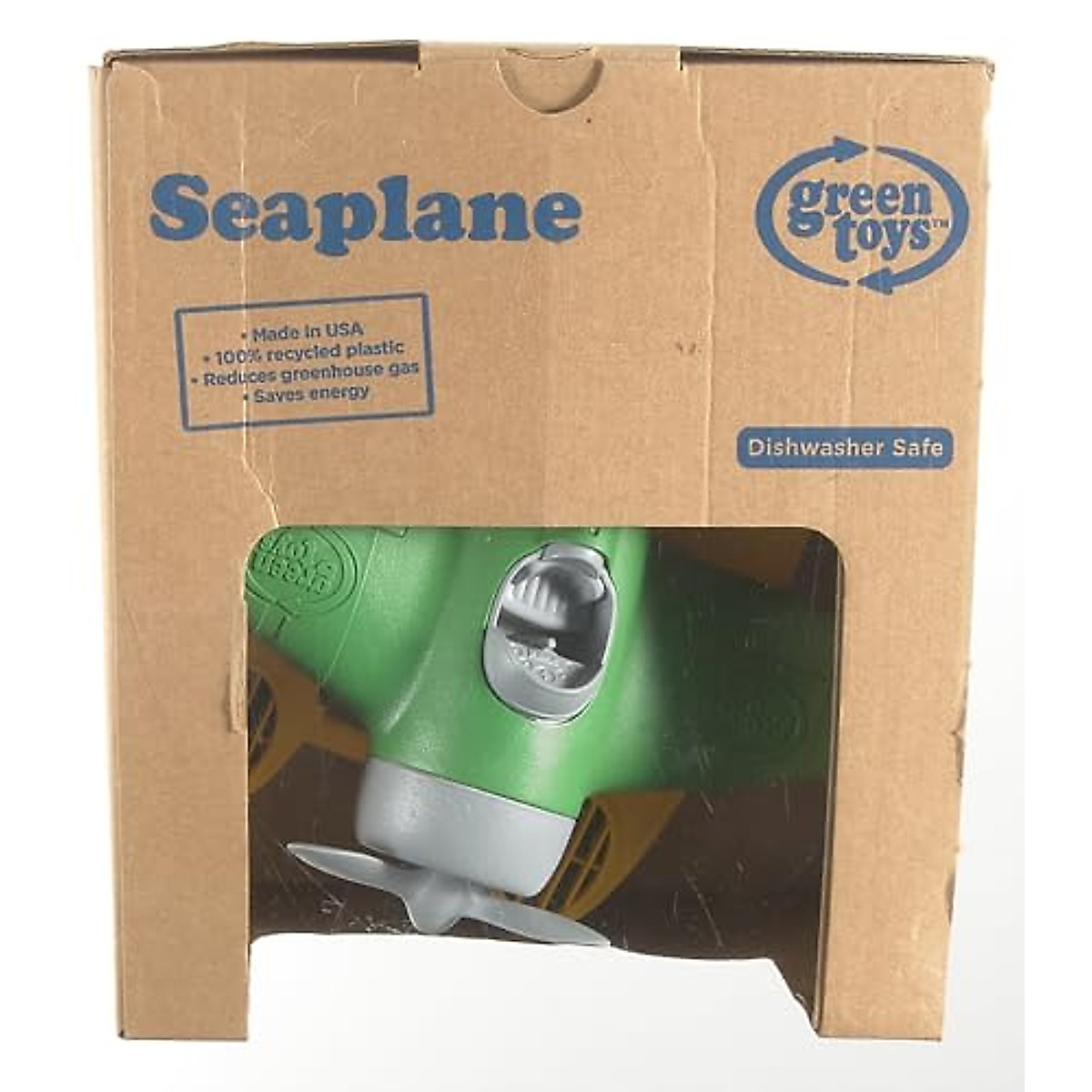 Green Toys Seaplane in Green Color - BPA Free, Phthalate Free Floatplane for Improving Pincers Grip. Toys and Games ,9 x 9.5 x 6 inches