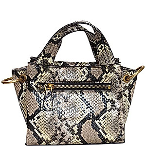 GUESS Zed Mini Girlfriend Carryall, Natural Python