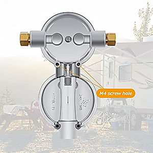 RV Propane Regulator for Dual Tanks, 2 Stage Auto Changeover Propane Regulator, lp Gas Regulators for RVs, Vans,Camper Trailers