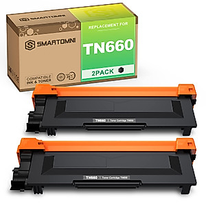 S SMARTOMNI Compatible TN660 Toners_cartridges Replacement for Brother TN-660 TN-630 Toner for Brother HL L2300D L2340DW L2380DW L2320D MFC L2700DW L2740DW L2720DW DCP L2540DW L2520DW (2PK Design V3)