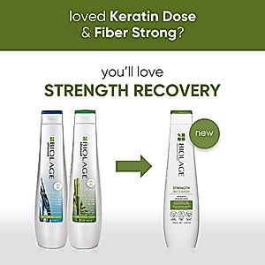 BIOLAGE Strength Recovery Shampoo | Gently Cleanses & Reduces Breakage | For Damaged & Sensitized Hair Types | Vegan | Cruelty-Free | Valentines Day Gift For Her