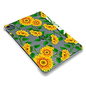 Cute Sunflower Yellow Flowers case Compatible with iPad Mini Air Pro 7.9 8.3 9.7 10.2 10.9 11 12.9 inch Pattern Cover New 2022 2021 Trifold Stand 3 4 5 6 7 8 9 Generation 535 (9.7" 5/6 gen)