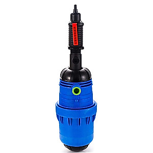 0.2% -2% Water Powered Flow Dosing Pump Hydraulic Chemical Fertilizer Injector Proportioning Dispenser Liquid Diluent Doser Proportioner for Drip Irrigation Mixer Hose Livestock Farm (0.2%:2% 4℃-30℃)