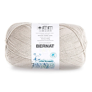 Bernat Baby Big Ball Sport Yarn, 12.3 oz, Gauge 3 Light, 100% Acrylic, Baby Taupe