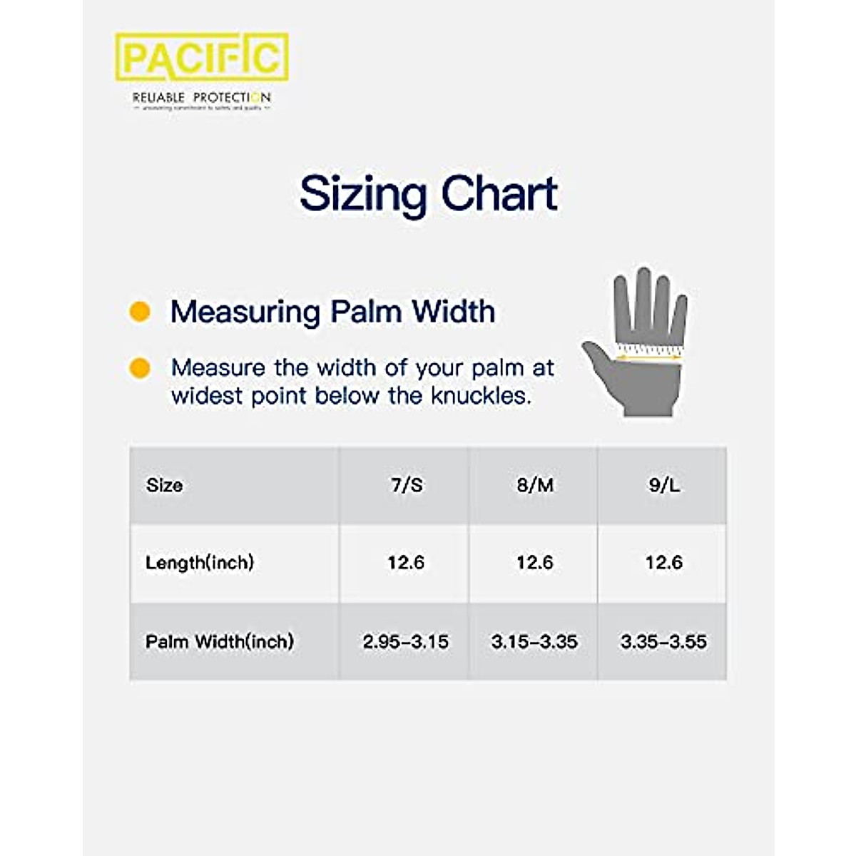 PACIFIC PPE Dishwashing Cleaning Gloves, Reusable Unlined Kitchen Gloves, Non-Slip, Medium