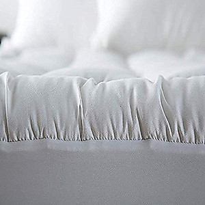 Niagara Mattress Topper Full XL - Microfiber Fabric Mattress Pad - Thick Breathable Pillow Top Mattress Pad for Back Pain Relief - Deep Pocket Fits 8-20 Inches Mattress (54x80x15 Inches)