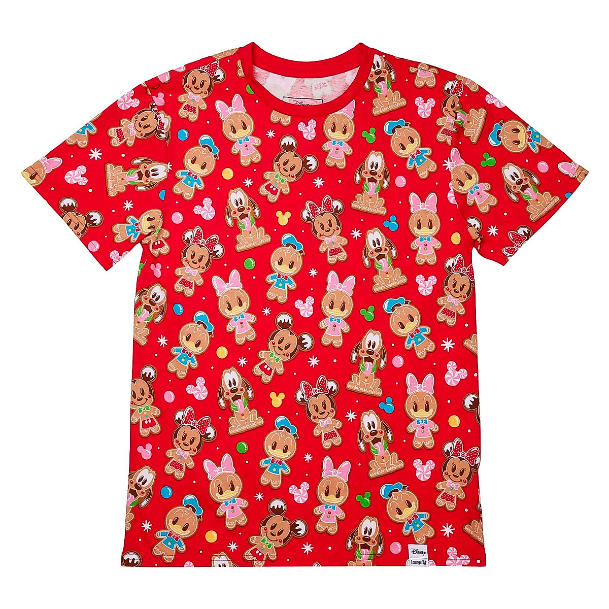 Loungefly DISNEY GINGERBREAD MICKEY AND FRIENDS UNISEX TEE X-LARGE