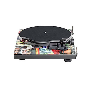 Pro-Ject Debut III Turntable - The Beatles Singles, Limited Edition Beatles Record Player, 8.6″ S-Shaped Aluminium Tonearm, Ortofon 2M Red Cartridge, Beatles Memorabilia Vinyl Player - High Gloss
