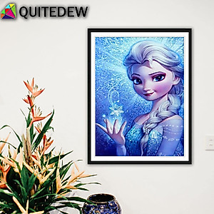 DIY 5D Diamond Painting Kits for Adults Ice Aisa Full Drill Diamond for Adults, Cartoon Diamond Painting Arts for Adults, Painting Rhinestone Embroidery Pictures, Ice, 16x12inch