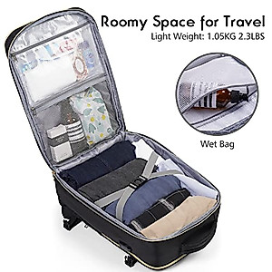 MOMUVO Large Travel Backpack Women, Flight Approved Carry On Backpack, Water Resistant Anti-Theft Large Casual Daypack School Bag Fit 17 Inch Laptop with USB Charging Port, Black