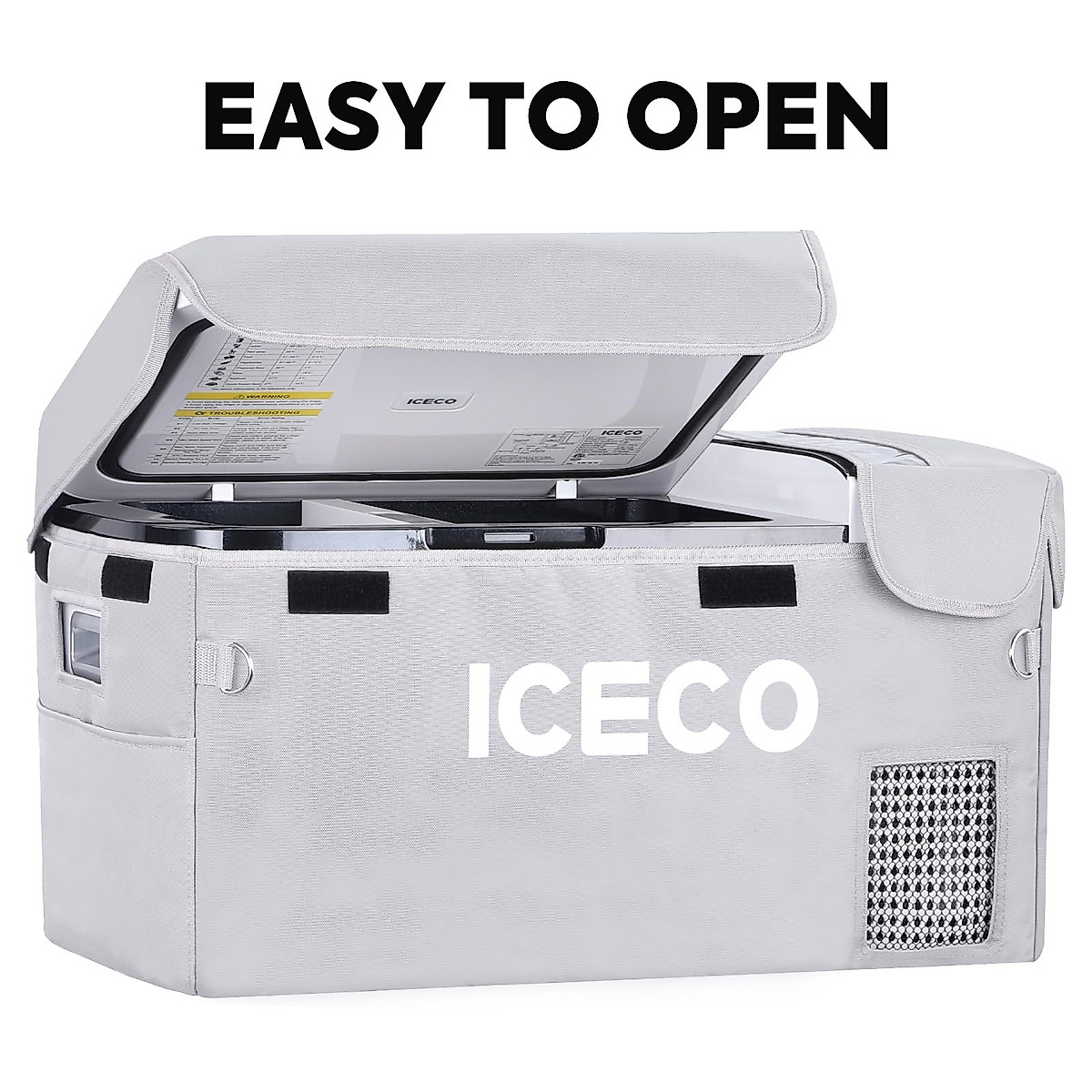 ICECO Insulated Protective Cover for GO20 21 Quart Insulated Transit Bag Portable Refrigerator Freezer Fridge 12 Volt Car Refrigerator Cover