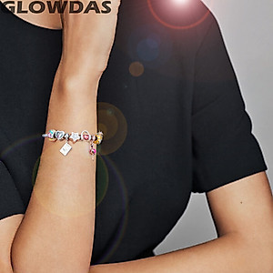 Travel Passport Charms Dangle, 925 Sterling Silver Around The World Pendant Printed 'World Citizen' CZ Beads, fit Pandora Christmas Bracelet, Gifts for Lover/Friends/Couple