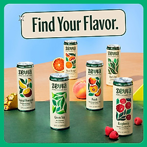 Zevia Organic Sugar Free Iced Tea, Earl Grey Tea Blood Orange, 12 Fl Oz (Pack of 12)