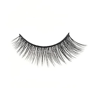 Morning Dew - Reusable 15 Wears, Natural Looking Vegan False Lashes, Handmade from Korean Silk. Lightweight Cruelty Free Eyelash for Everyday Look - 1 Pair