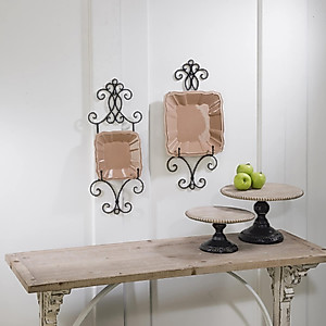 TRIPAR Chelsea Collection Vertical Black Plate Rack for Collectible Plates, Plaques, Dishes, & China