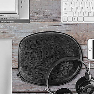 Geekria Shield Headphones Case Compatible with Grado SR325e, SR80, SR80e, SR80i, SR60, SR60i, SR60e, RS2, RS1 Case, Replacement Hard Shell Travel Carrying Bag with Cable Storage (Black)