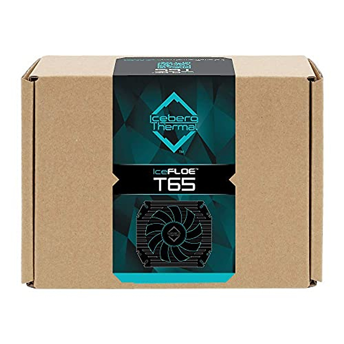 Iceberg Thermal IceFLOE T65 ITX Low Profile 3 Heat Pipe Extrusion Aluminum Heatsink HTPC CPU Cooler with 80mm Fan