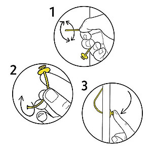 Under the Roof Decorating 100155 Picture Hangers, Small Head, Black, 14 Piece