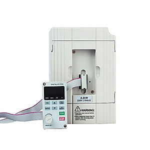 LAPOND Single Phase to 3 Phase Converter, 2.2KW 3HP VFD 220V 10A Output Variable Frequency Drive Vector Control Inverter for Spindle Motor CNC Speed Control,SVD-ES Series
