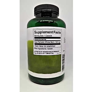 Swanson Saw Palmetto - Herbal Supplement Promoting Male Prostate Health Support - Natural Hair Supplement & Urinary Health Support (540 mg 250 Capsules) 2 Pack