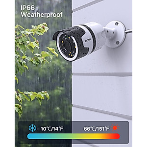 ZOSI 4K 16CH PoE Security Camera System, 16CH 4K NVR with 4TB HDD for 24/7 Recording, 14 X Wired 5MP (3K) PoE IP Cameras Outdoor Indoor, Spotlights, 2-Way Talk, Human Detection, Sound & Light Alarm