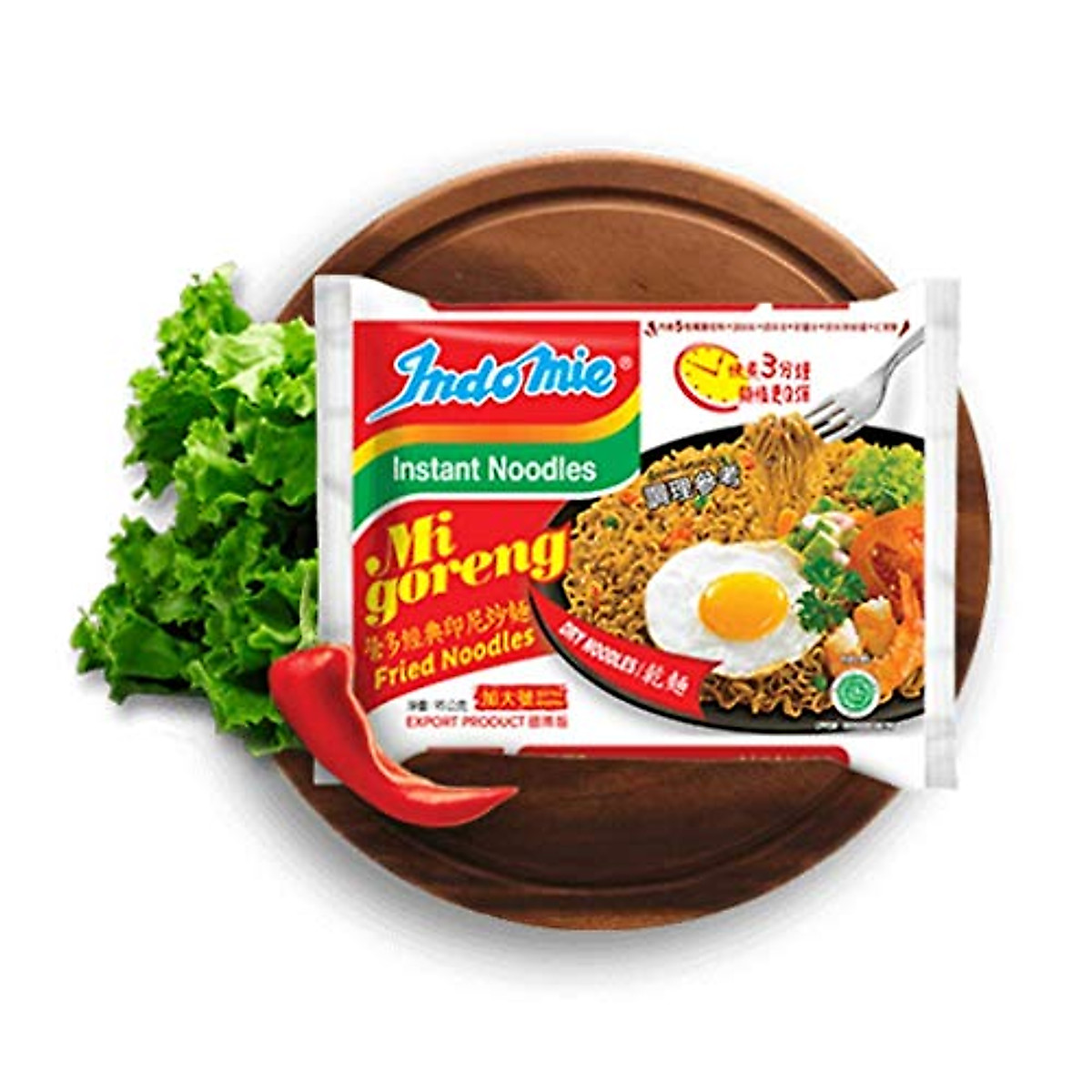 Indomie Mi Goreng Instant Stir Fry Noodles, Halal Certified, Original Flavor, 3 Ounce (Pack of 30)