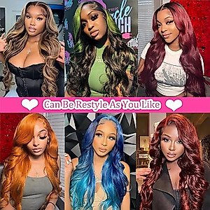 Smilulu 26 Inch 13x4 HD Lace Front Wigs Human Hair 180% Density Body Wave Lace Front Wigs Human Hair Pre Plucked 13x4 Hd Lace Frontal Wigs Human Hair Hd Lace Front Wigs for Black Women Human Hair