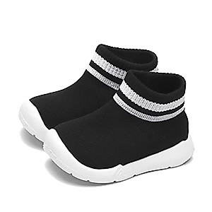 Baby Boy Girls Animal Non-Skid Indoor Slipper Infants Breathable Elastic Socks Shoes with Memory Insole Protect Toes Panda Tiger Fox