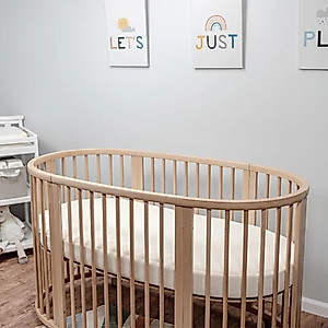 Naturepedic No Compromise Organic Cotton Oval Crib Mattress