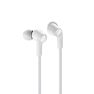 Belkin SoundForm Headphones - Wired In-Ear Earphones With Microphone- iPhone Headphones - Apple Headphones - Apple Wired Earbuds For iPhone, iPads & All Products With Lightning Connector (White)