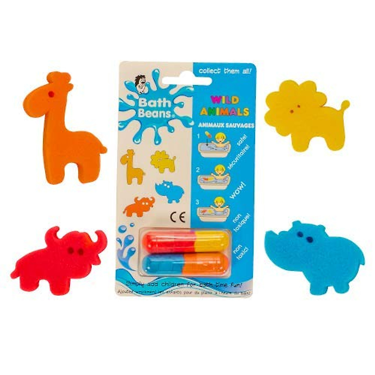 Bath Beans - Fairytale, Fairy Folk, Bugs & Wild Animals - Girls Best Choice Bundle. for Children 3+ yrs. Giant Magic Capsules Unfold into Sponge Toy Characters When Dropped into Warm Water