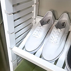 John Louis Home 12 in. Deep Solid Wood Closet Organizer, Woodcrest White