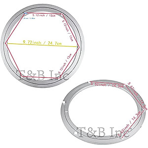 TamBee 12 Inch Lazy Susan Hardware Heavy Duty Metal Rotating Hardware Turntable Bearing Ring 300mm Turntable Lazy Susan Kit Lazy Susan Mechanism Lazy Susan Parts Turntable Bearing Lazy Susan Base Only