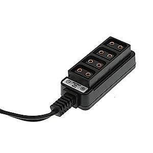 Alvin's Cables D-tap Splitter Cable D-tap Male to 4 Port Dtap Female Power Supply for V-Mount Camera Battery P-tap Power Hub 60cm| 23.6inches