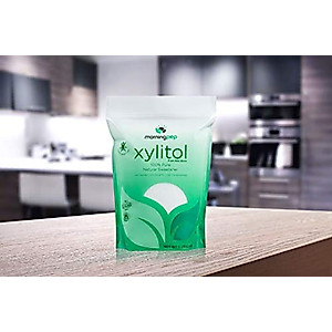 Morning Pep Pure Birch Xylitol (Keto Diet Friendly) Sweetener with no Aftertaste 5 LBs (Not from Corn) Non GMO Kosher Gluten Free Product of USA. 80 Onces