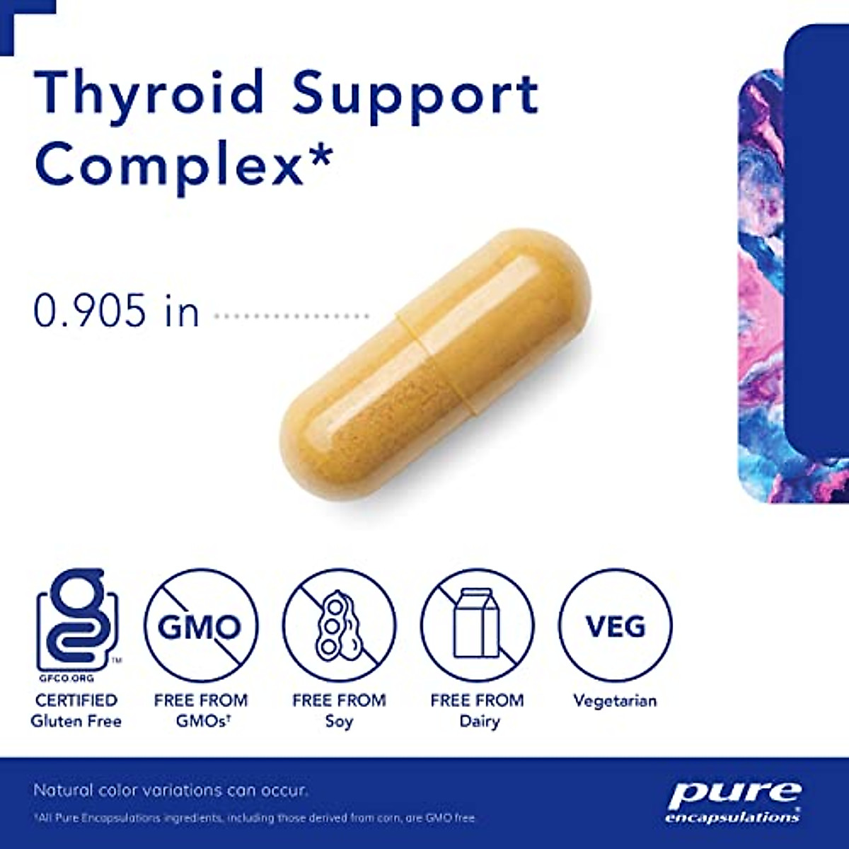 Pure Encapsulations Thyroid Support Complex | Hypoallergenic Supplement with Herbs and Nutrients for Optimal Thyroid Gland Function* | 120 Capsules