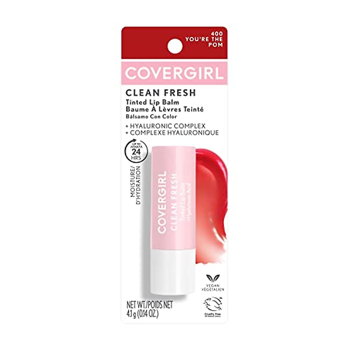 COVERGIRL Clean Fresh Tinted Lip Balm, You're the Pom