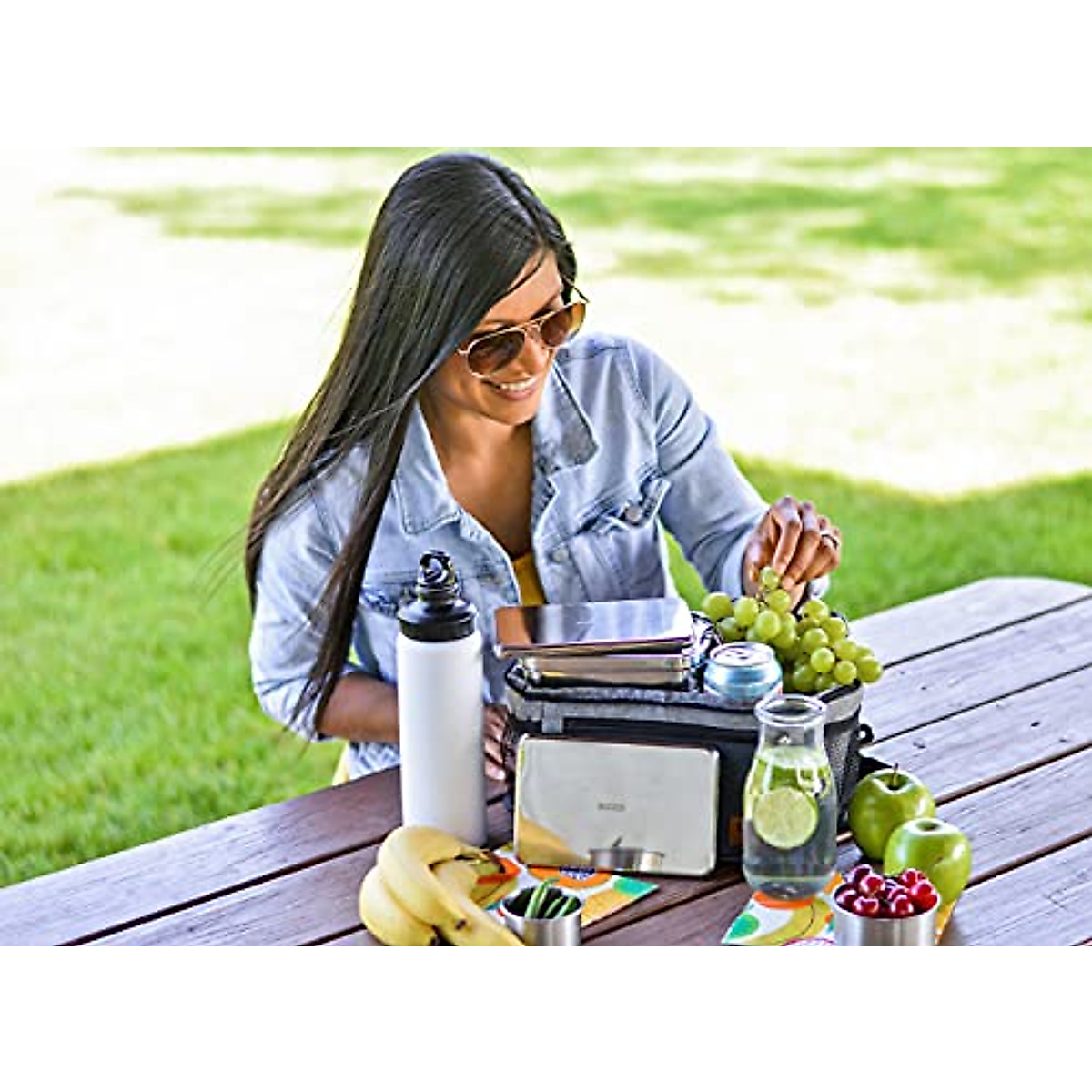 ecozoi Stainless Steel Lunch Chillers - Ice Packs for Lunch Bags, Lunch Boxes, Bento Boxes and Coolers - 2 Pack, Plastic-Free and Sustainable
