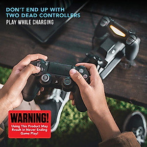 Sliq Gaming Controller Charger Charging Station with QPower AC Adapter - Fully Charge 1 Hour