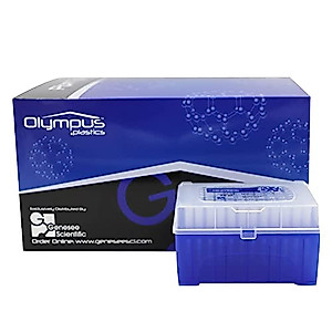 Olympus Plastics 20µl Universal Filter Pipette Tips, Low Binding, Racked Sterile, 50 Racks of 96 Tips/Unit (4800 Tips)