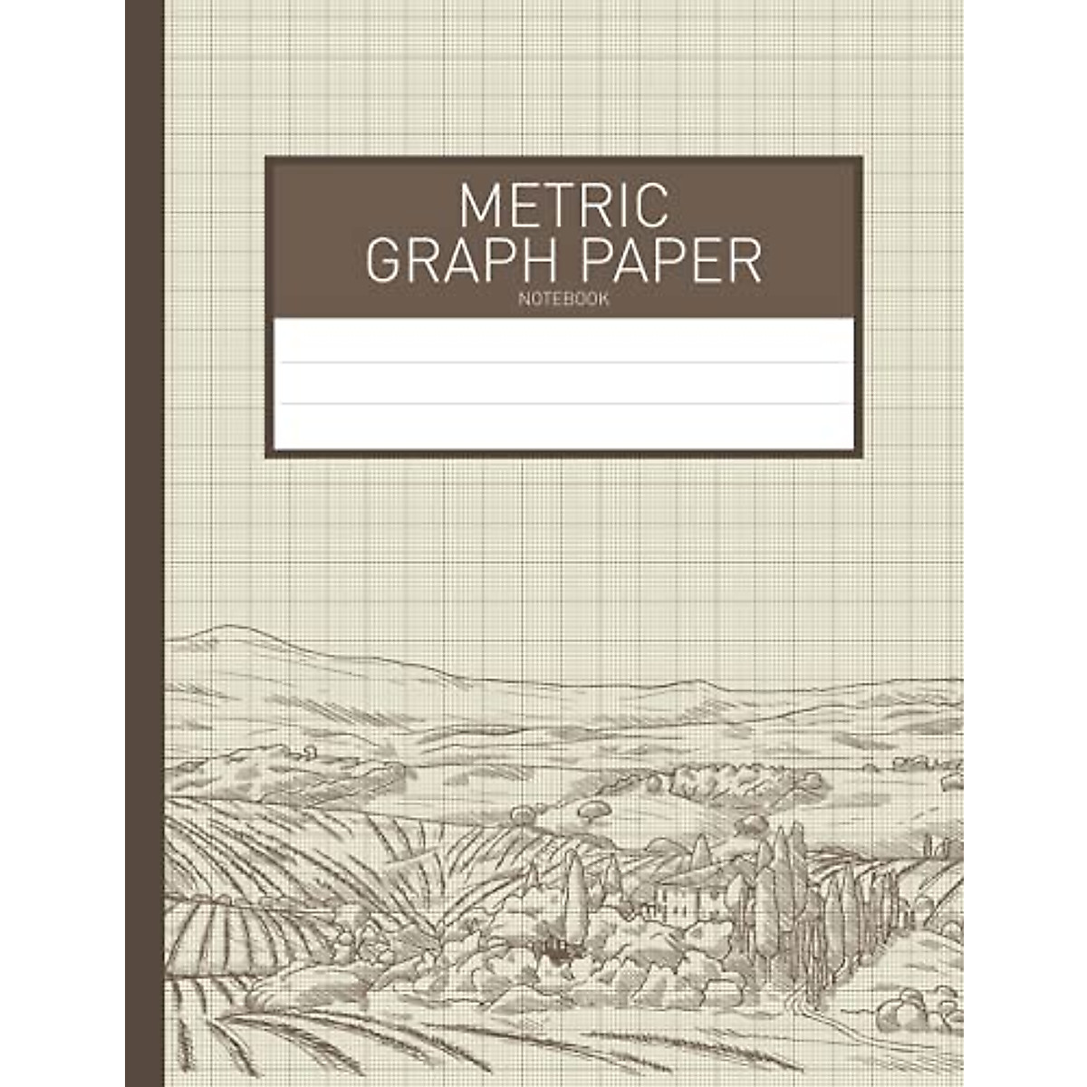 Metric Graph Paper: Graph Paper Notebook with Quad-ruled pages | MM Graph Paper (1mm x 10mm) Scientific Lab Notebook for math, science, technology | ... | Notebooks for Students with design cover