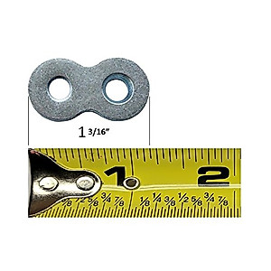 20-Pack with Screws - Heavy Duty Figure 8 Table Top Connector or Desk Top Fastener Clip - 12 Gauge Steel