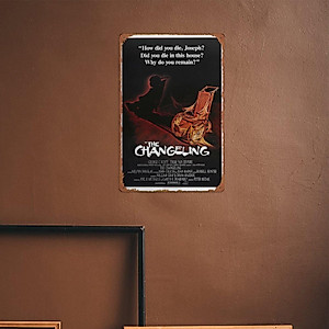 The Changeling Professional Tin Poster- Ideal Wall Decor for Bars, Cafes, Offices, Restaurants, Homes, Gardens, Shops, Clubs - 12 X 8 Inches