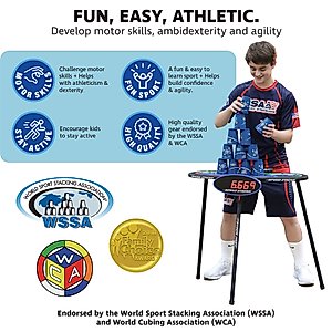 Speed Stacks | G5 Color Run StackMat (Timer and Mat) | Accuracy to 0.001 Seconds, Batteries Included | Endorsed by Sport Stacking and Cubing associations