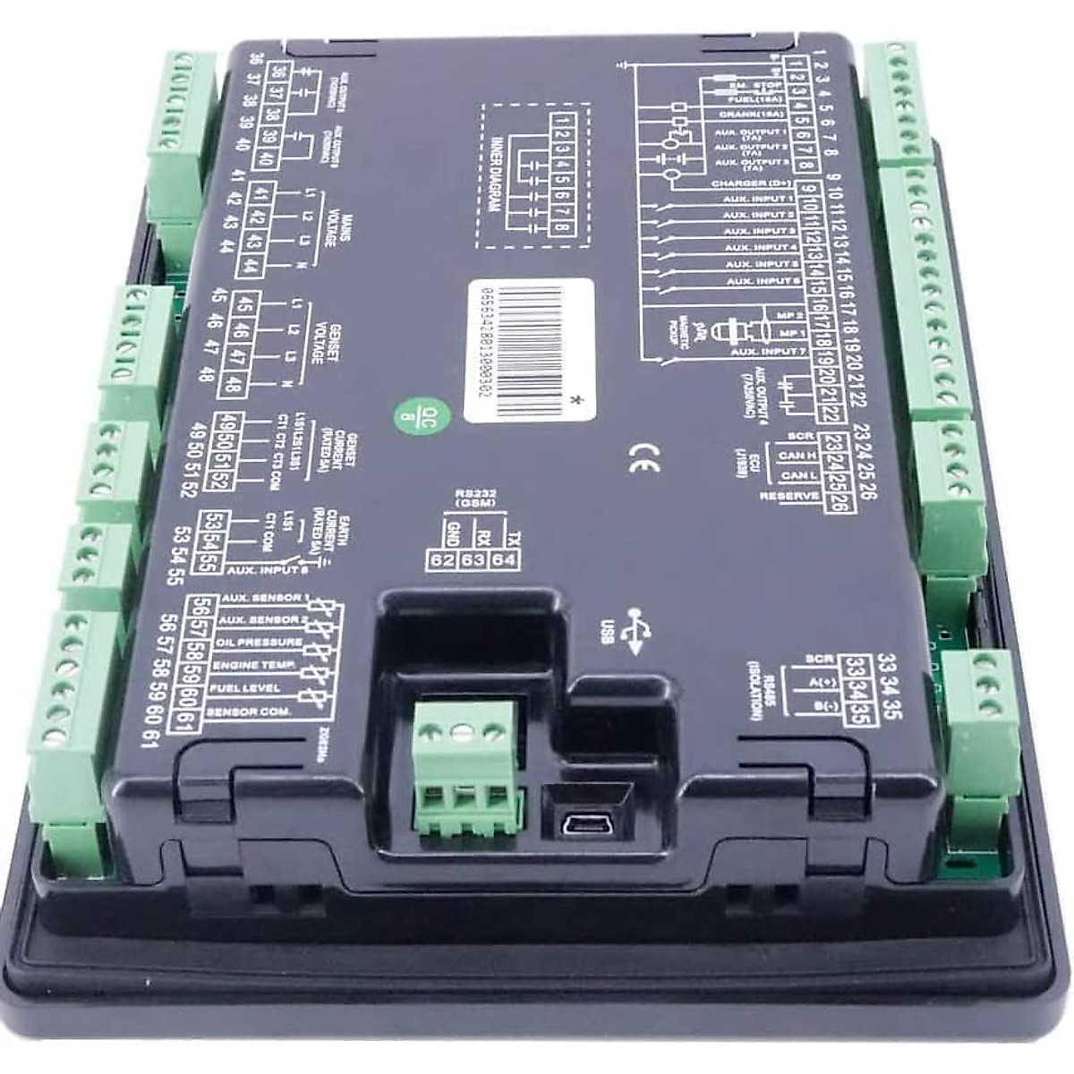 YFYIQI Genset Controller Generator Controller with CANBUS(1939) Precision Parameters Measuring Fixed Value Adjustment Time Setting Threshold Adjusting